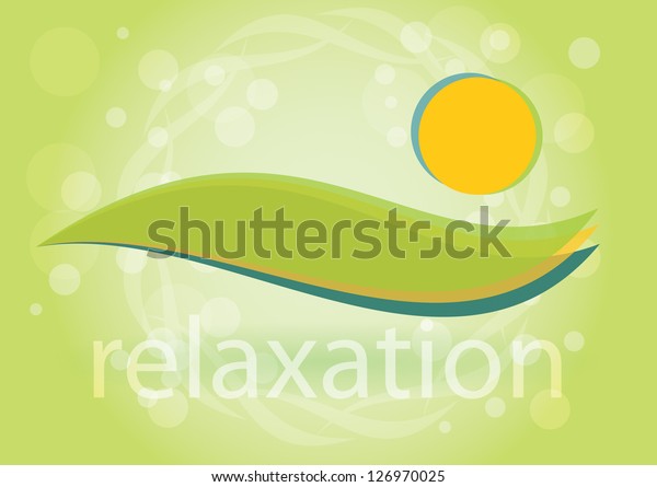 Relaxation Symbol Harmony Bastract Illustration Stock Vector (Royalty ...