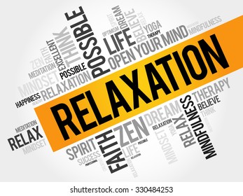Relaxation Word Cloud Concept Stock Vector (Royalty Free) 330484253 ...