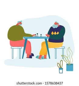 220 Old man playing chess Stock Vectors, Images & Vector Art | Shutterstock