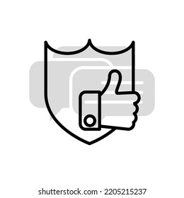 Reliable Concept Line Icon Simple Element Stock Vector (Royalty Free ...