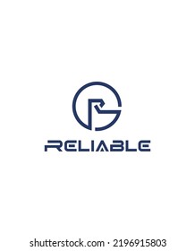 Reliable Modern Creative Vector Logo Template Stock Vector (Royalty ...