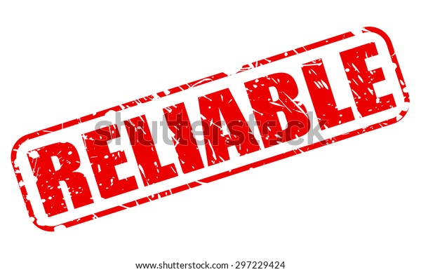 Reliable Red Stamp Text On White Stock Vector (Royalty Free) 297229424 ...