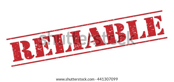 Reliable Vector Stamp On White Background Stock Vector (Royalty Free ...