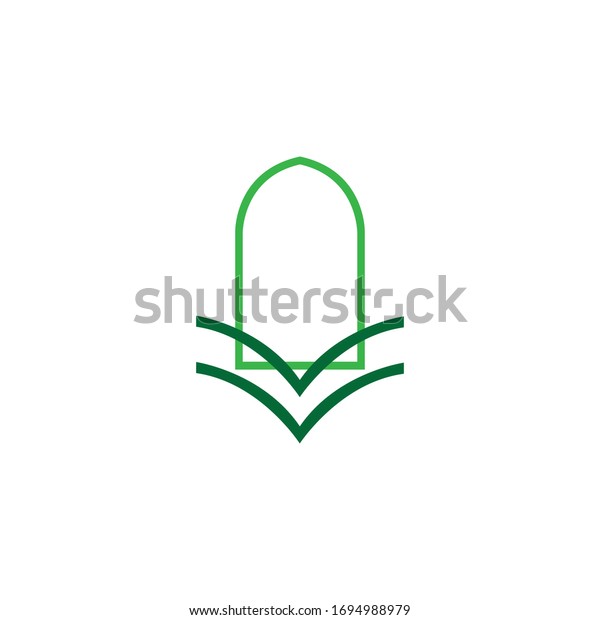 Religion Book Logo Design Vector Stock Stock Vector (Royalty Free ...