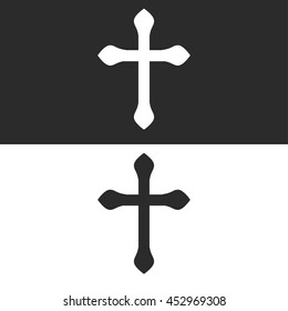 Baptismal Cross Vector Outline Illustration Stock Vector (Royalty Free ...