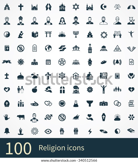 Religion Icons Vector Set: เวกเตอร์สต็อก (ปลอดค่าลิขสิทธิ์) 340512566 ...