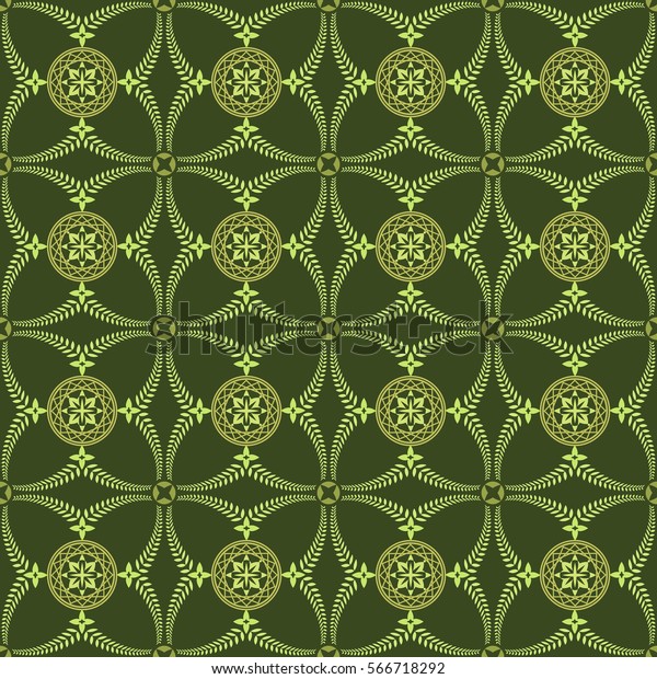 Religion Seamless Pattern Laurel Wreath Lace Stock Vector (Royalty Free ...