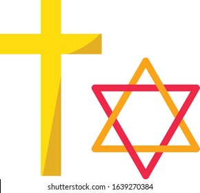 Religious Study Subject Icon Set High Stock Vector (Royalty Free ...