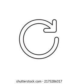 Reload Icon Outline Style Design Reload Stock Vector (Royalty Free ...