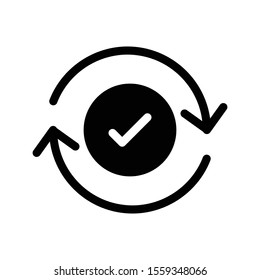Check Mark Speedometer Icon Vector Logo: เวกเตอร์สต็อก (ปลอดค่า ...
