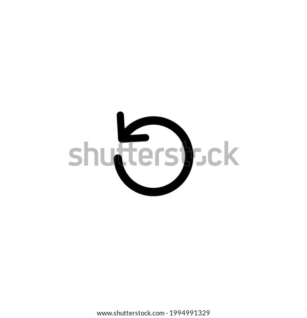 Reload Vector Simple Icon Perfect Design Stock Vector (Royalty Free ...