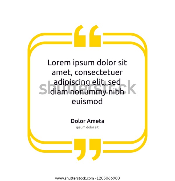 Remark Quote Text Box Poster Template Stock Vector (Royalty Free ...