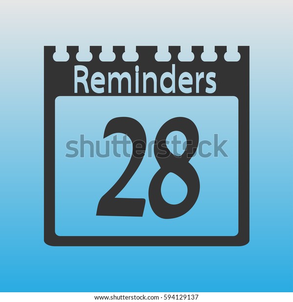 Reminders Calendar Number Months Stock Vector (Royalty Free) 594129137 ...