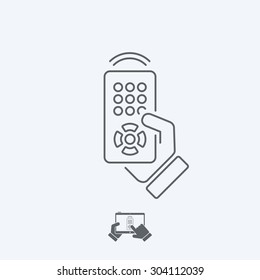 18,265 Remote control hand icon Images, Stock Photos & Vectors ...