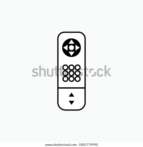 Remote Icon Long Distance Control Symbol Stock Vector (Royalty Free ...