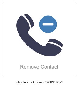 Remove Contact Call Icon Concept Stock Vector (Royalty Free) 2208348051 ...