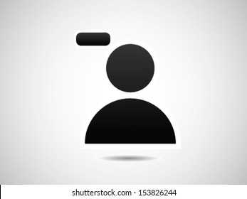 Remove Friend Symbol Stock Vector (Royalty Free) 153826244 | Shutterstock