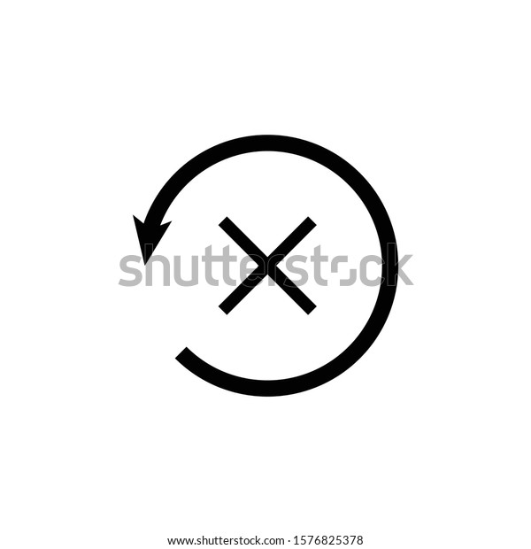 Remove History Icon Vector Illustration Stock Vector (Royalty Free ...