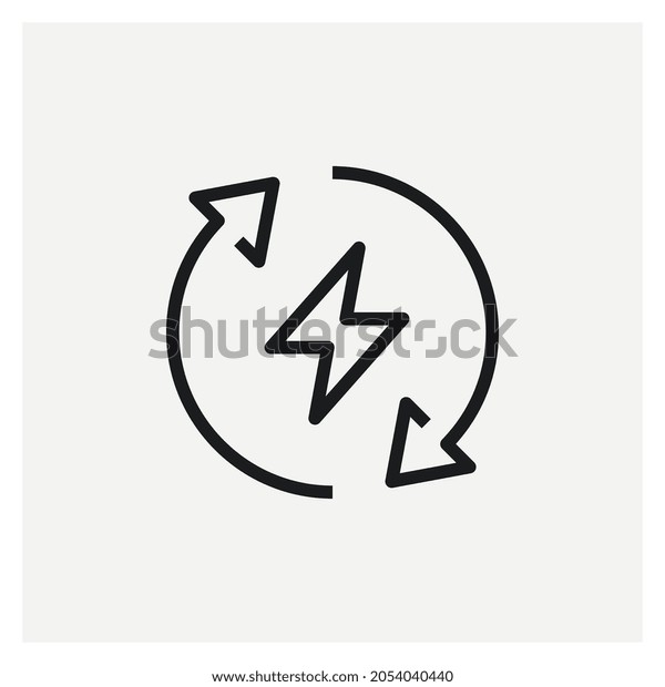 Renewable Energy Arrows Icon Vector Stock Vector (Royalty Free ...