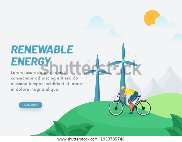 Renewable Energy Concept Based Poster Design Stock Vector (Royalty Free ...