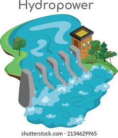 1,062 Cartoon hydroelectric energy Images, Stock Photos & Vectors ...