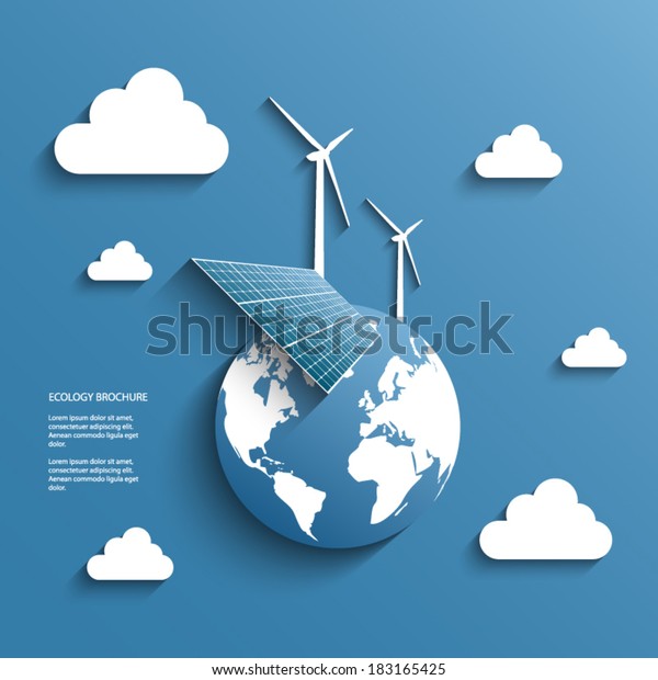Renewable Energy Sources Symbols Suitable Infographics Stock Vector ...