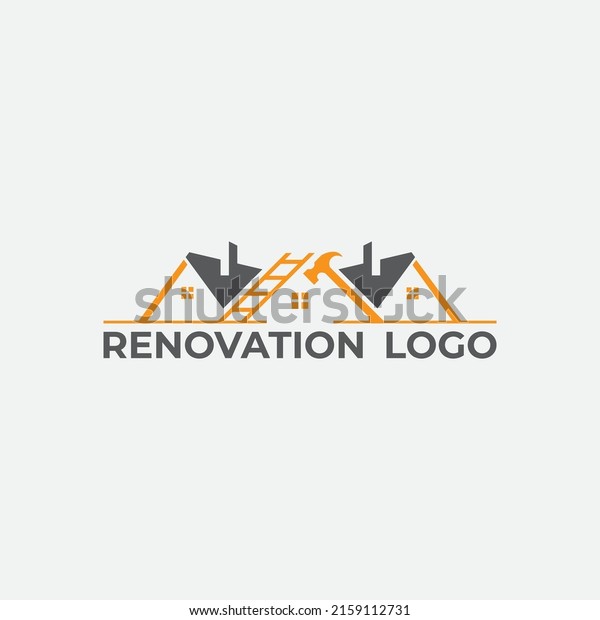 Renovation Logo Vector Design Company Stock Vector (Royalty Free ...