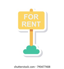 Rent Board Sign Stock Vector (Royalty Free) 790477408 | Shutterstock