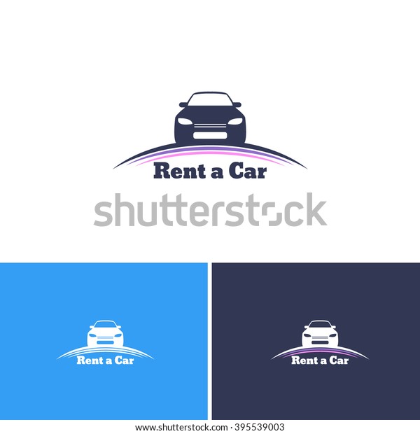 Rent Car Center Vector Icons Logos: vector de stock (libre de regalías ...