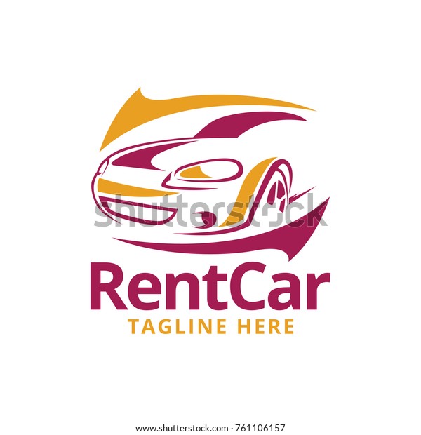 Rent Car Logo Template Modern Design Stock Vector (Royalty Free ...