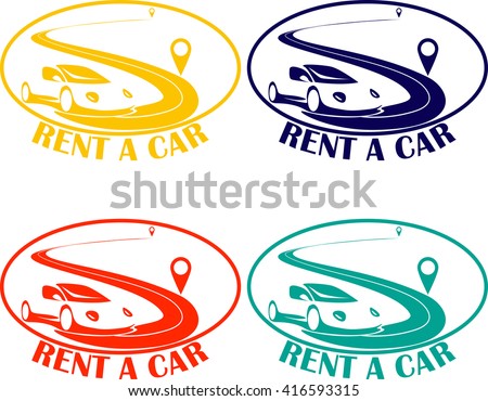 Rent Car Logo Vector Car Rentals Stock Vector (Royalty Free) 416593315 ...