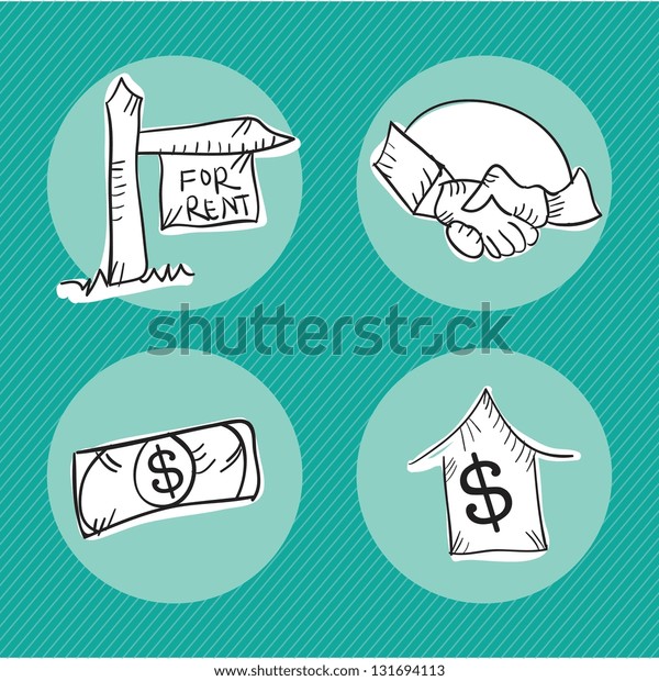 Rent Icons Different Concepts Collection Set Stock Vector (Royalty Free ...