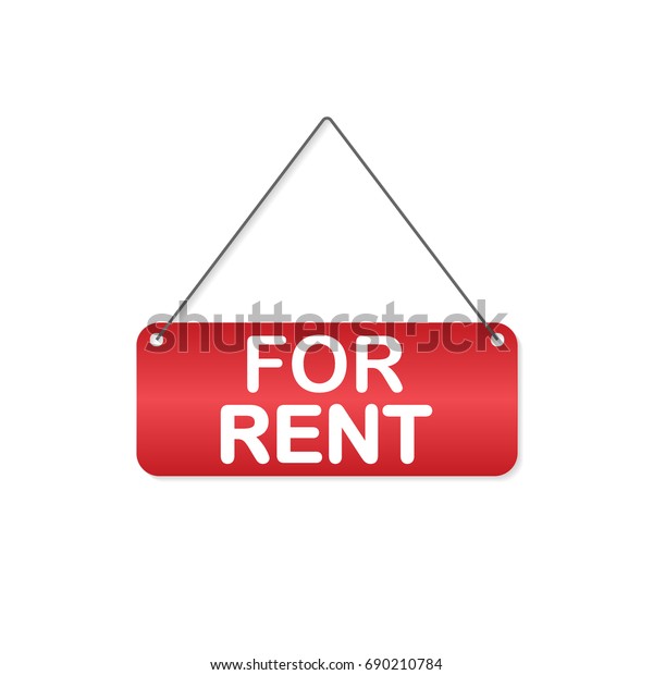 Rent Sign Board Stock Vector (Royalty Free) 690210784 | Shutterstock