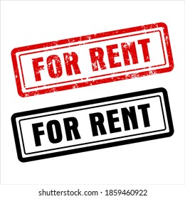 Rent Vector Stamp On White Background Stock Vector (Royalty Free ...