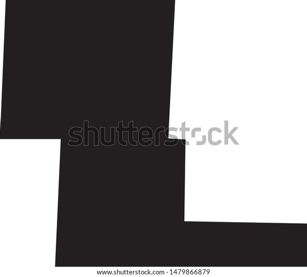 Renville County Map State North Dakota Stock Vector (Royalty Free ...