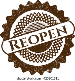 Reopen Grunge Stamp Stock Vector (Royalty Free) 423201511 | Shutterstock