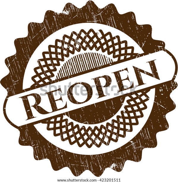 Reopen Grunge Stamp Stock Vector (Royalty Free) 423201511 | Shutterstock