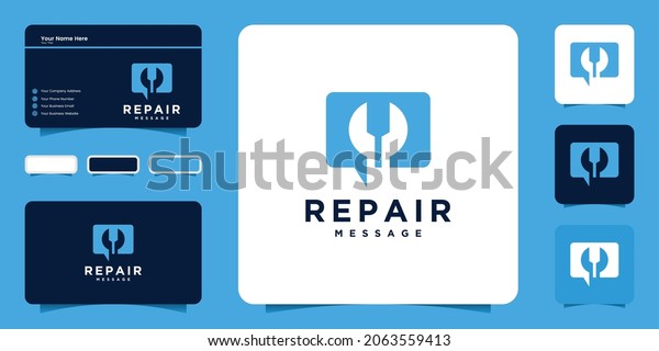 Repair Box Negative Space Tool Key Stock Vector (Royalty Free) 2063559413