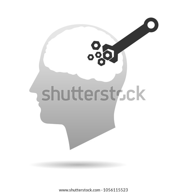 Repair Brain Icon Vector Illustration Stock Vector (Royalty Free ...