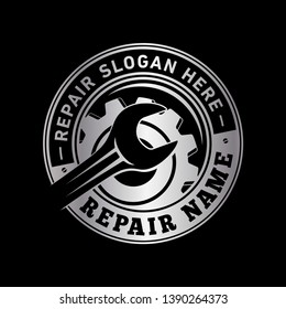 Repair Logo Vector Illustration Stock Vector (Royalty Free) 1390264373 ...