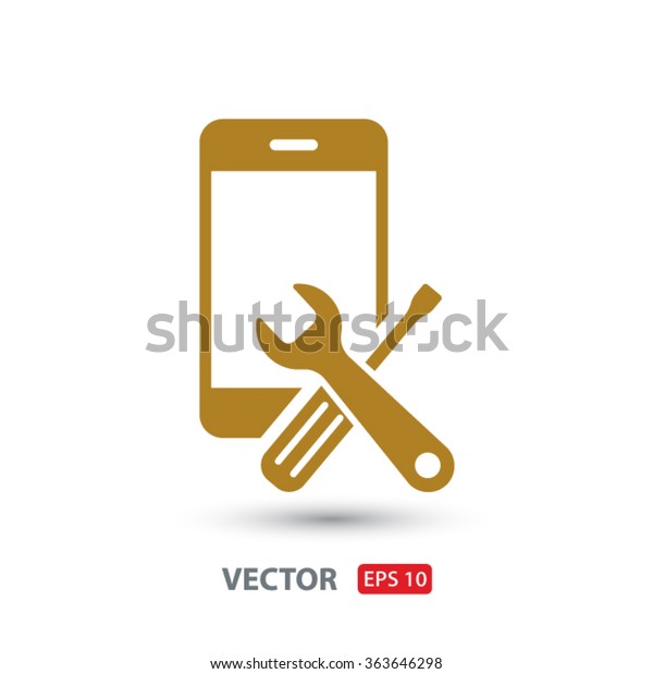 Repair Phone Icon One Set Web Stock Vector (Royalty Free) 363646298 ...