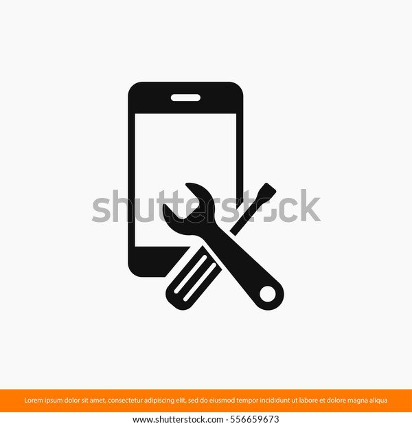 Repair Phone Icon One Set Web Stock Vector (Royalty Free) 556659673
