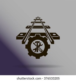 Repair Railwayvector Icon Stock Vector (Royalty Free) 558004081 ...