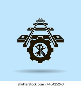 Repair Railwayvector Icon Stock Vector (Royalty Free) 558004081 ...