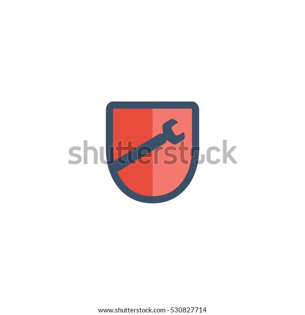 Repair Shield Vector Logo Design Element Stock Vector (Royalty Free ...