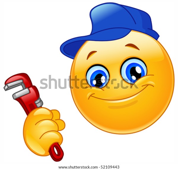 Vetor stock de Repairman Emoticon (livre de direitos) 52109443
