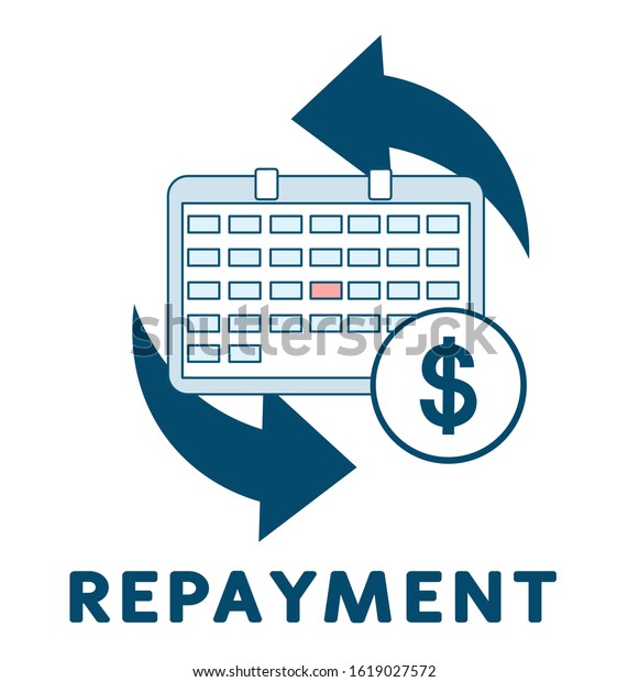 Repayment Vector Icon Illustration Creative Sign Stock Vector (Royalty ...