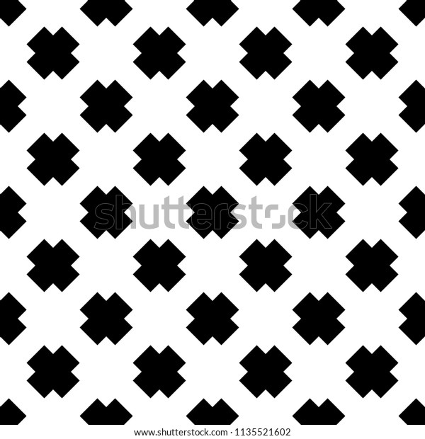 Repeated Crosses Background Cross Shapes Backdrop Stock Vector (Royalty ...