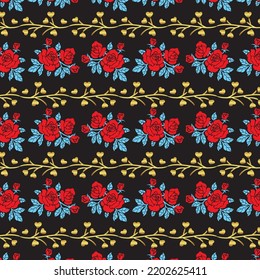 Repeating Horizontal Floral Border Model Old Stock Vector (Royalty Free ...