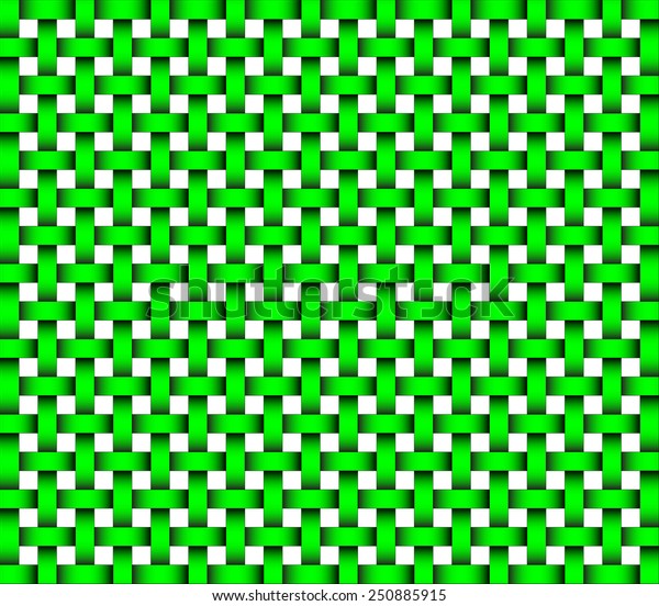 Repeating Wicker Style Background Green On Stock Vector (Royalty Free ...
